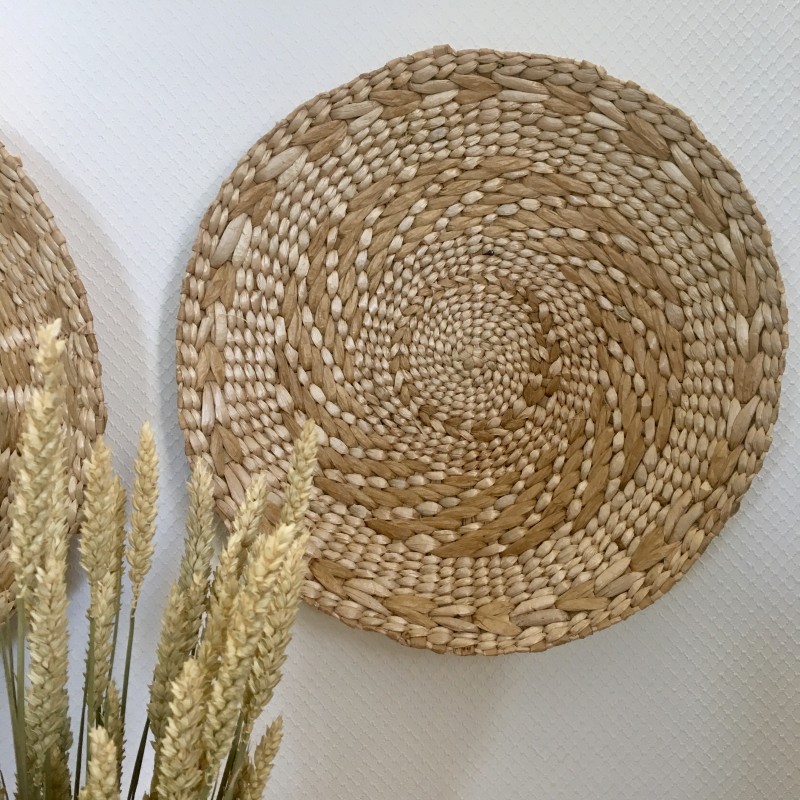 duo de panier en osier rotin décoration murale panier mural corbeille