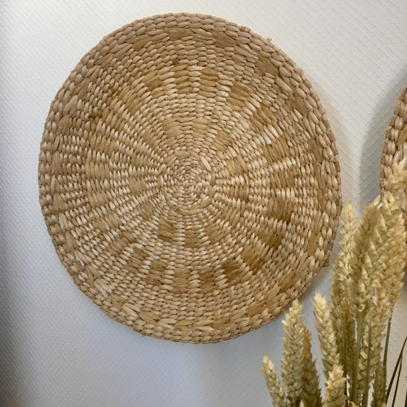 duo de panier en osier rotin décoration murale panier mural corbeille